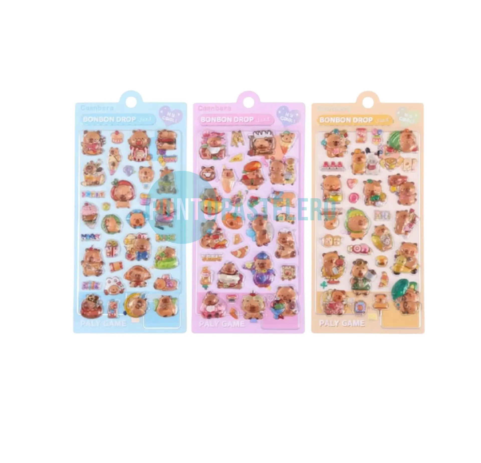 STICKERS CAPIBARA 3D (22A7) (BONBON DROP) | Punto Pastelero